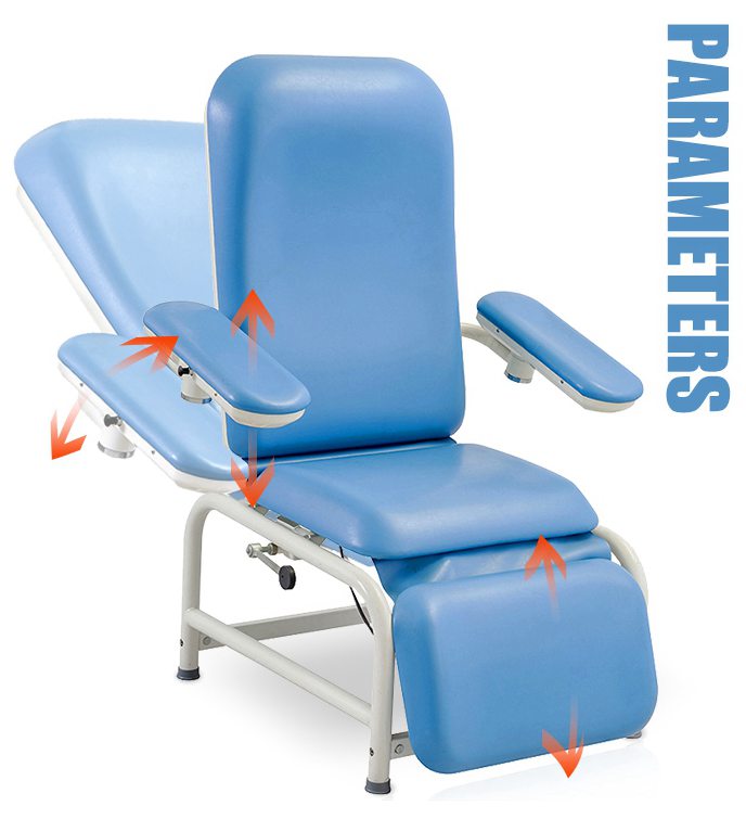 Manual Blood Donation Chair(blue) - Buy Blood Donation Chair Product on ...