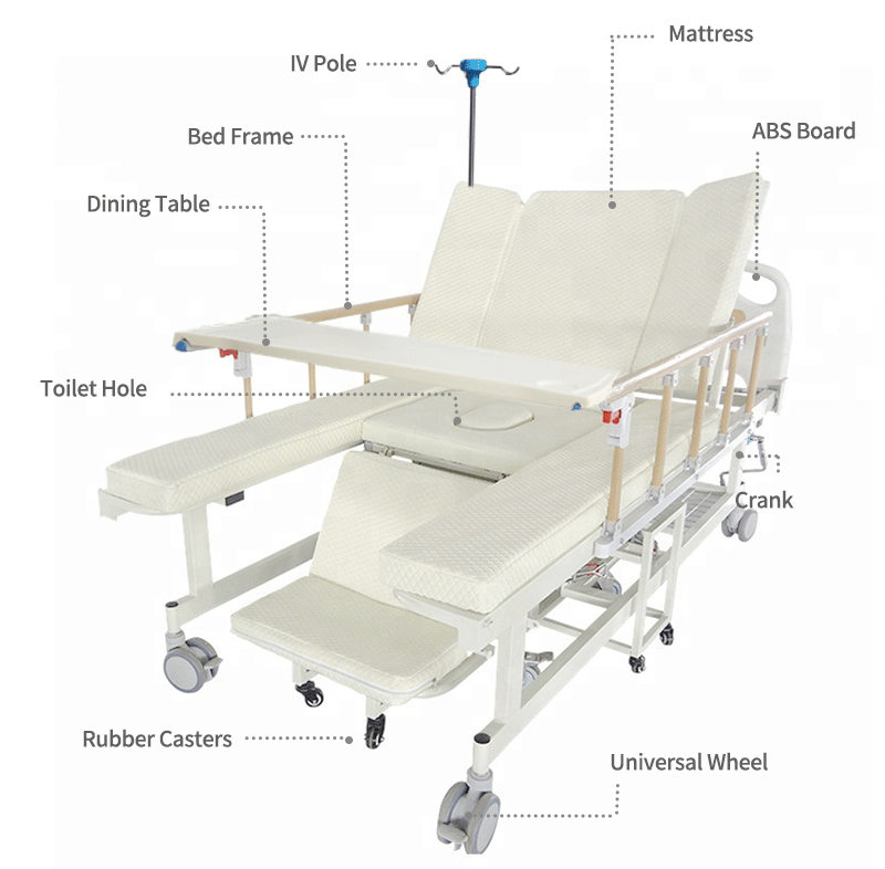 Multifunctional Wheel Chair Hospital Bed -Dragon Medical Co., Ltd.
